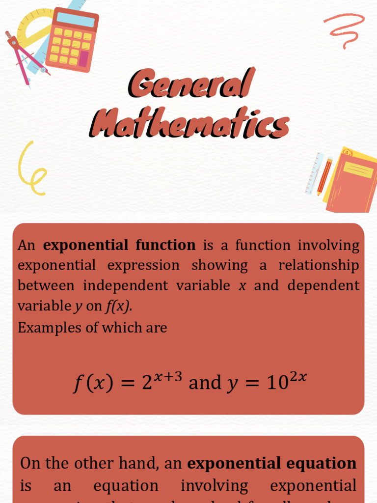 Exponential Equation | PDF | Equations | Exponentiation