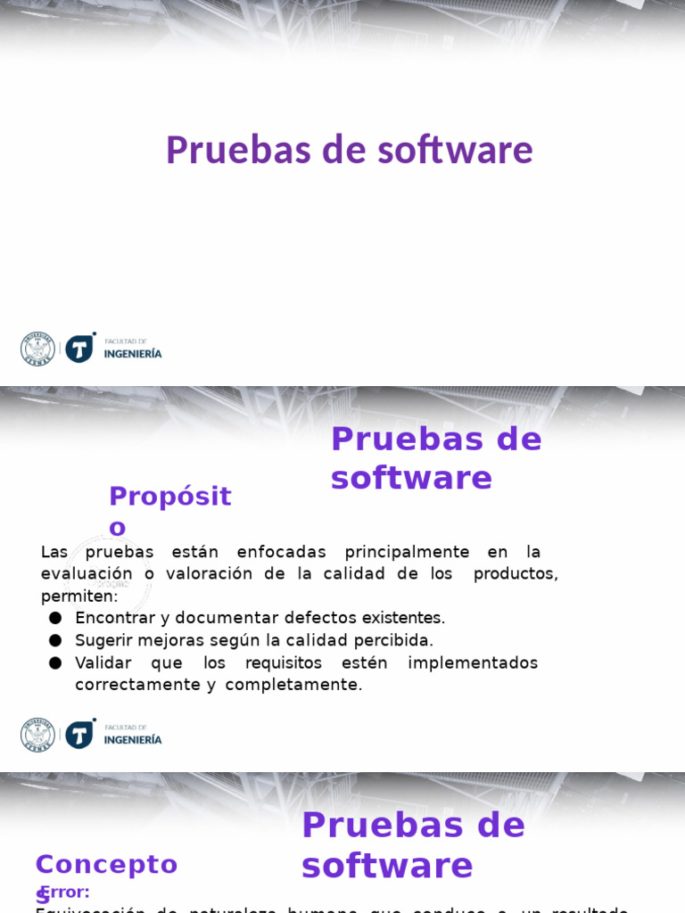 Pruebas manuales y unitarias clase 2 | PDF | Software | Examen de la unidad