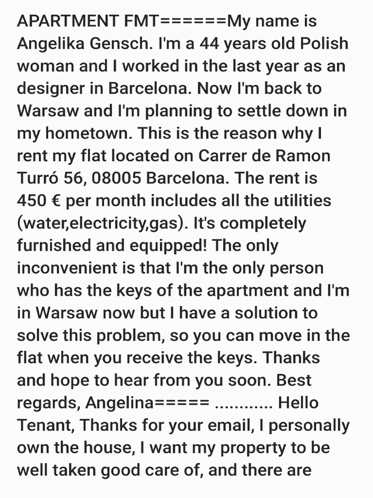 Part 2 Apartment Format (Format Boy) | PDF