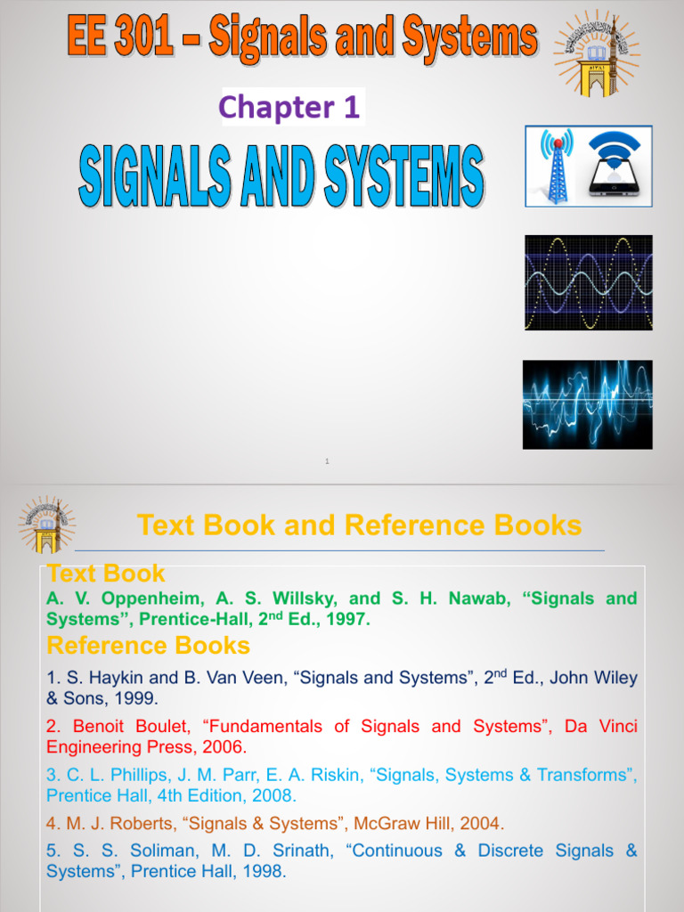 Chapter - 1 - Signals and Systems | PDF | Applied Mathematics | Mathematics