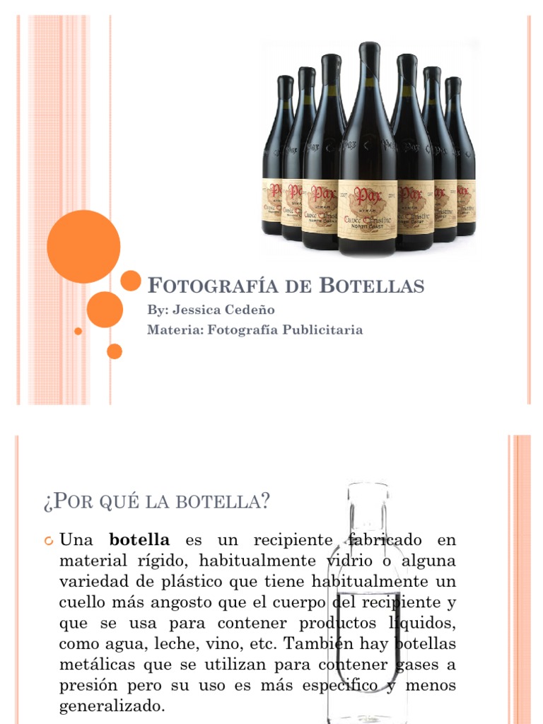 Fotografía de Botellas | PDF | Botella | Fotografía aérea