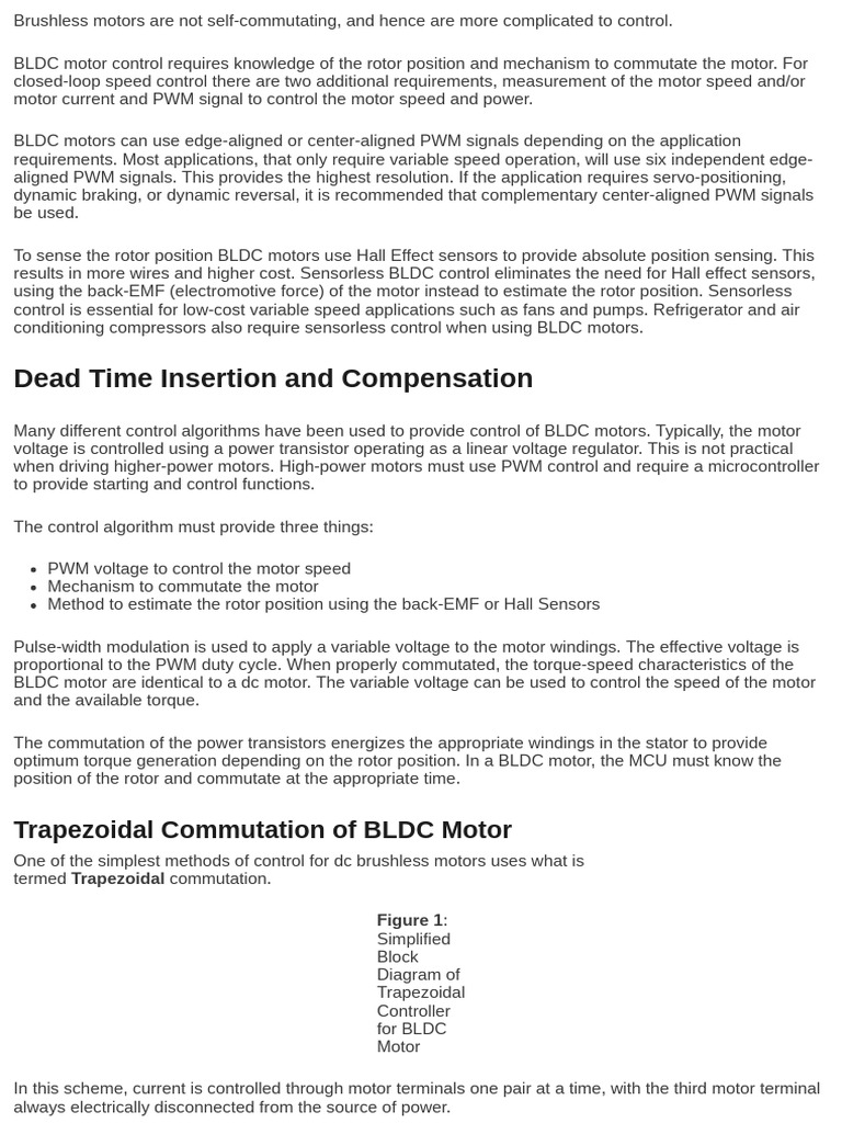 BLDC Motor Control Algorithms - Renesas | PDF | Electric Motor | Phase ...