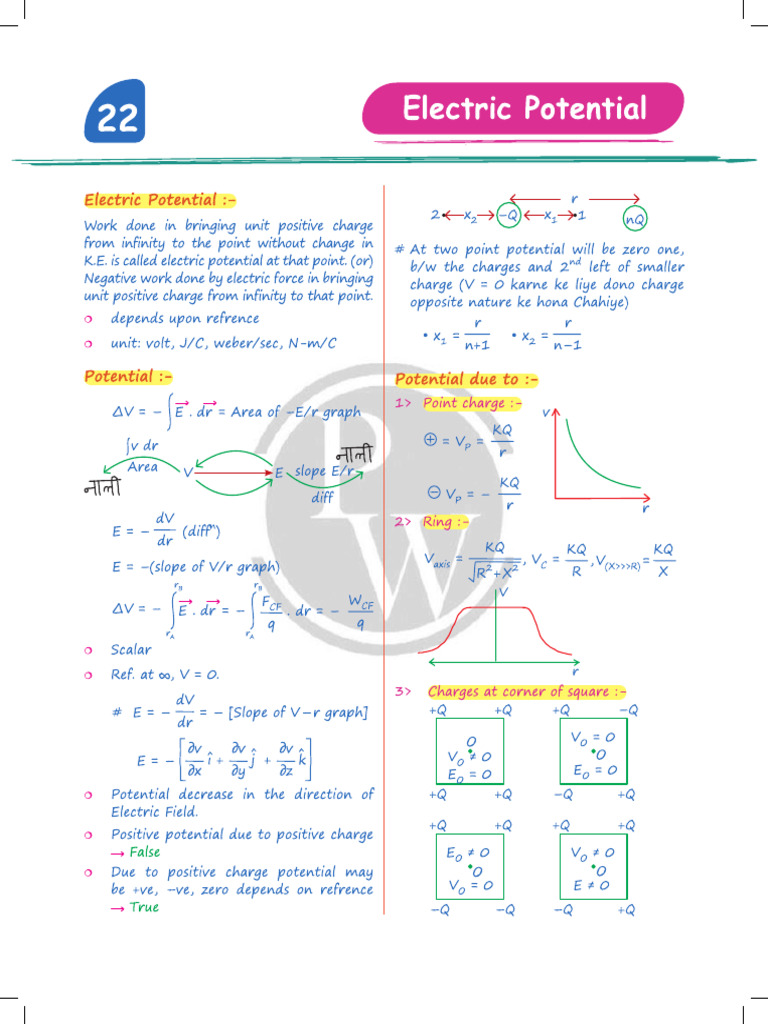 22 Electric Potential | PDF