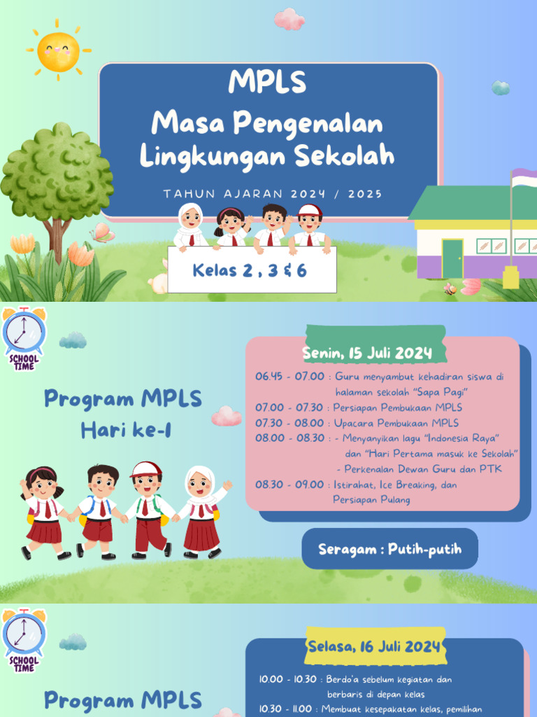 Rundown MPLS Kelas 2 3 6 Ta 2425 | PDF