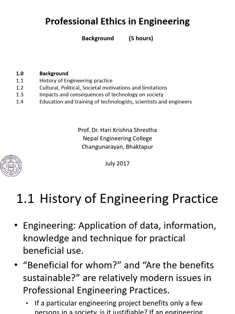 Engineering Professional Ethics | PDF | Legal Liability | Negligence