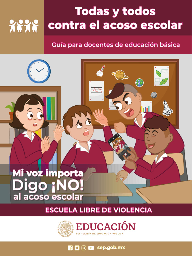 Todas y Todos Contra El Acoso Escolar Digital | PDF | Acoso sexual ...