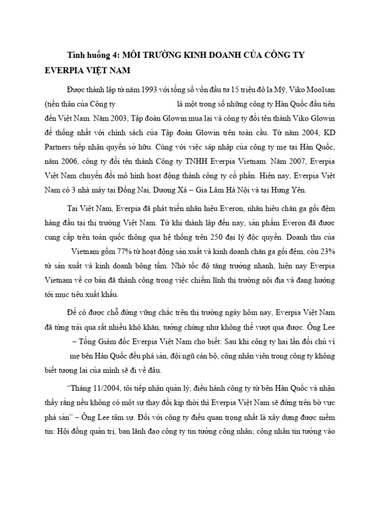 Tinh Huong - Moi Truong | PDF