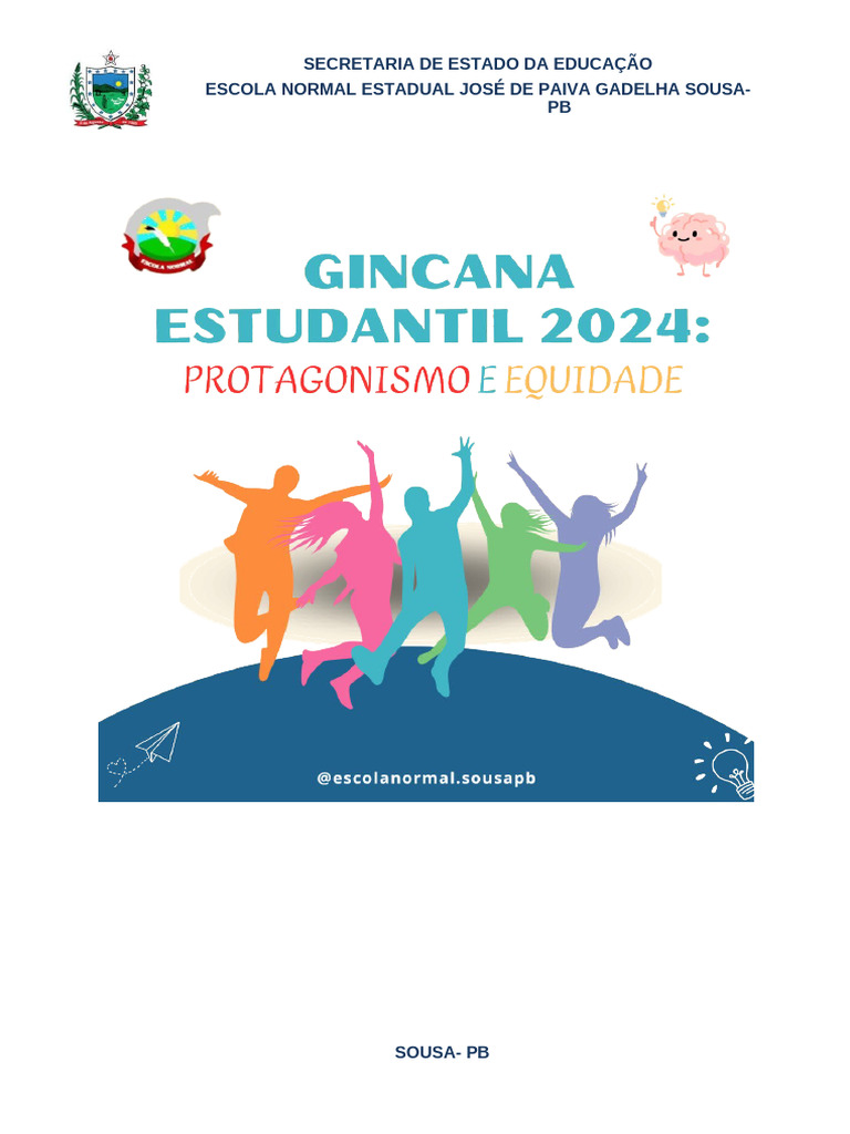 Gincana Estudantil Normal 2024 | PDF | Aprendizado | Conhecimento