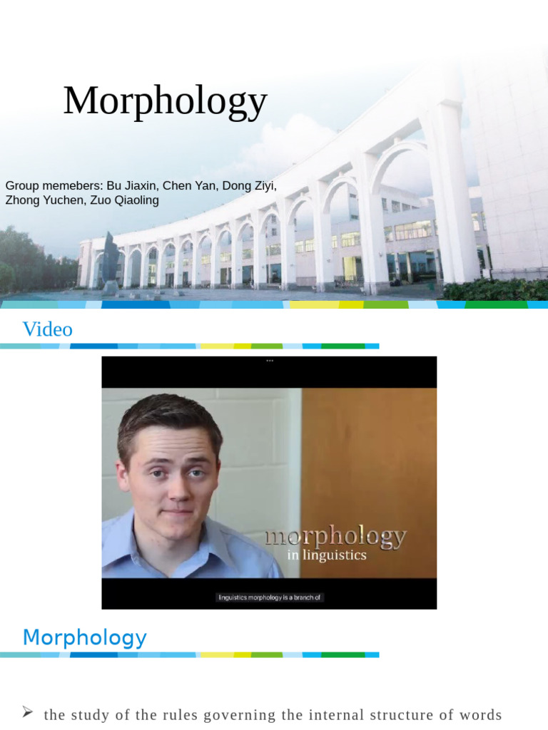 General Linguistics Morphology | PDF | Word | Morphology (Linguistics)