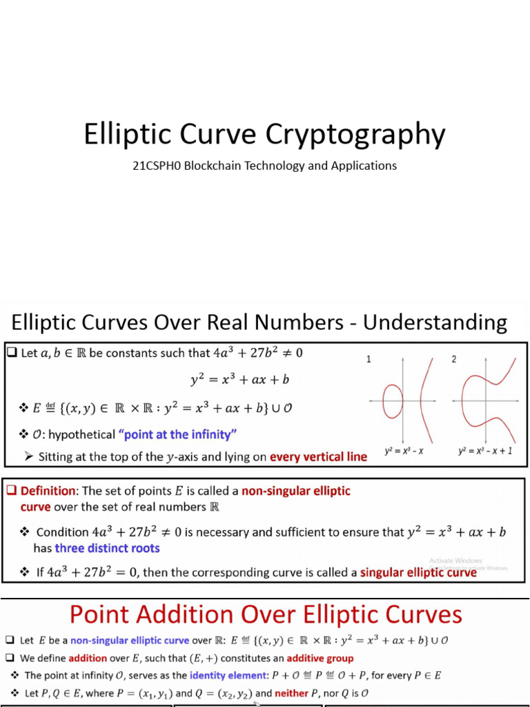 Elliptic Curve Cryptography | PDF