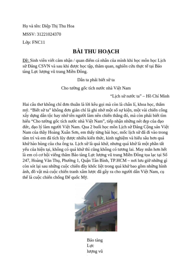Bài Thu Ho CH | PDF