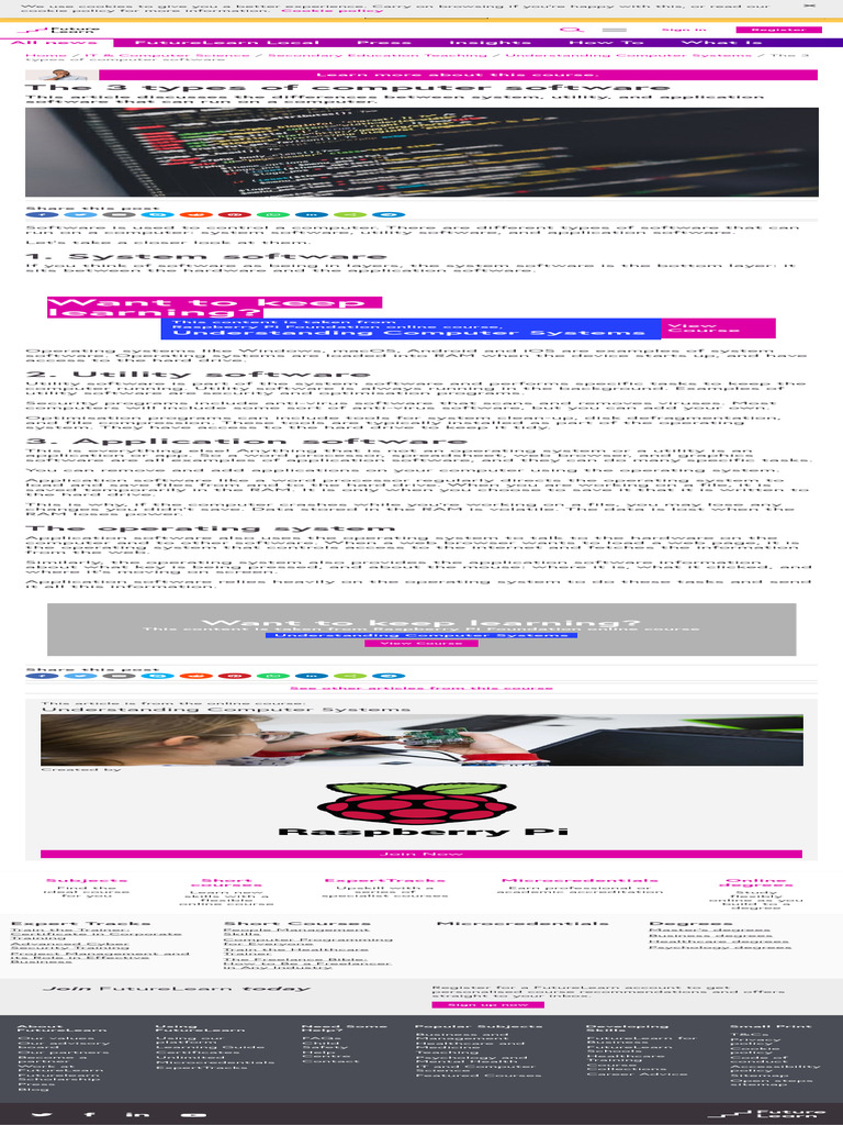 The 3 Types of Computer Software | PDF | Operating System | Application ...