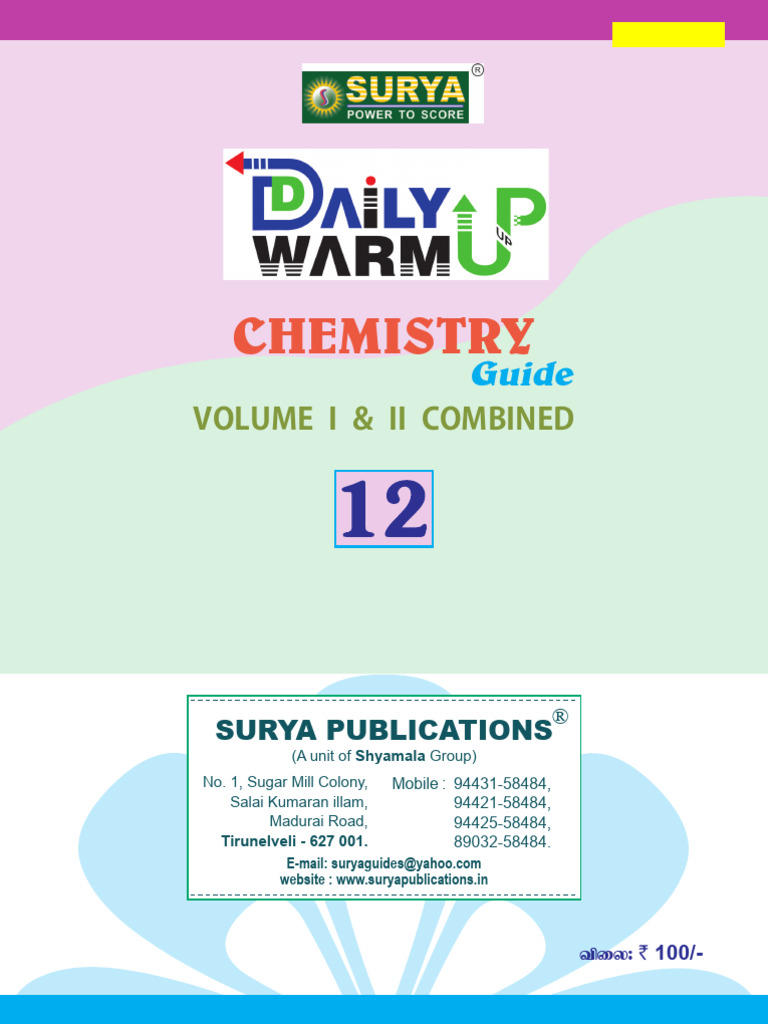 12th Daily Warmup Chemistry EM | PDF