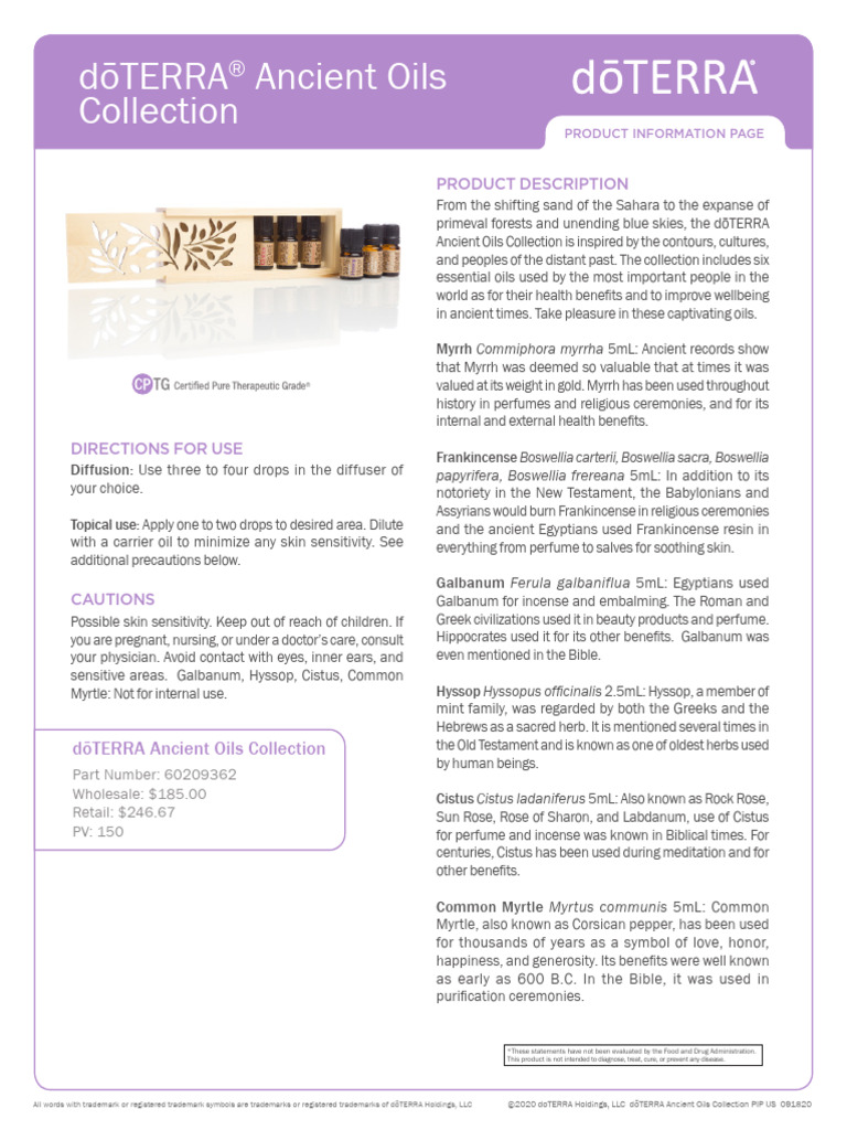 Ancient Oils Collection - Eng | PDF | Essential Oil