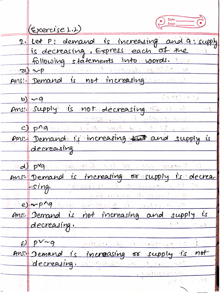 Sets (Logic) Exercise | PDF