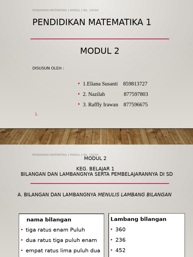 MODUL 2 MATEMATIKA 1 PPTX | PDF