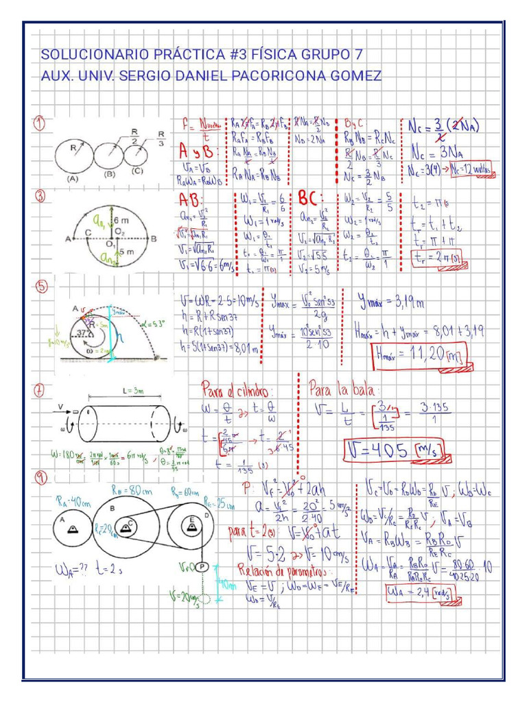 Solucionario Practica 3 (Impares) FISICA-CAP4, CAP5-G | PDF