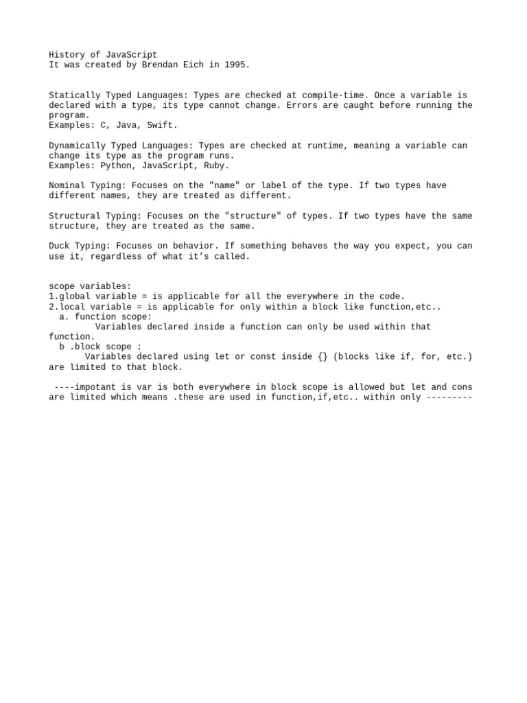 History of JavaScript | PDF