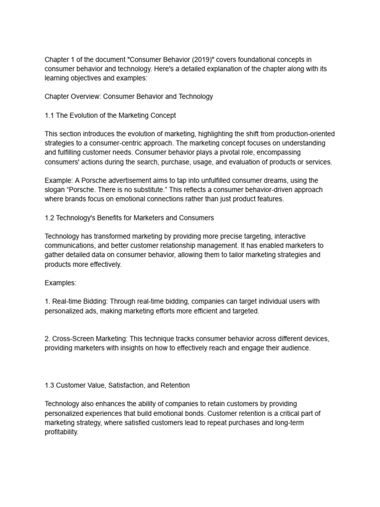 Chapter 1 of The Document - Consumer Behavior (2019) - Covers ... Chapter 1 of The Document - Consumer Behavior (2019) - Covers ...