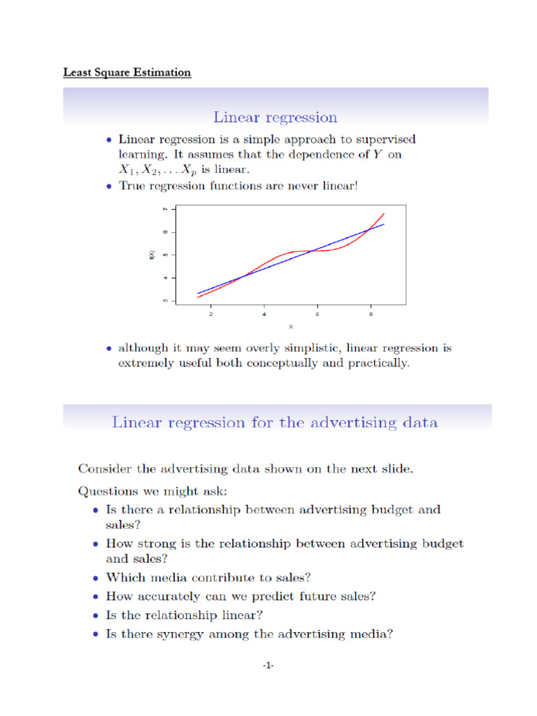 16 Simple Linear | PDF | Least Squares | Applied Statistics