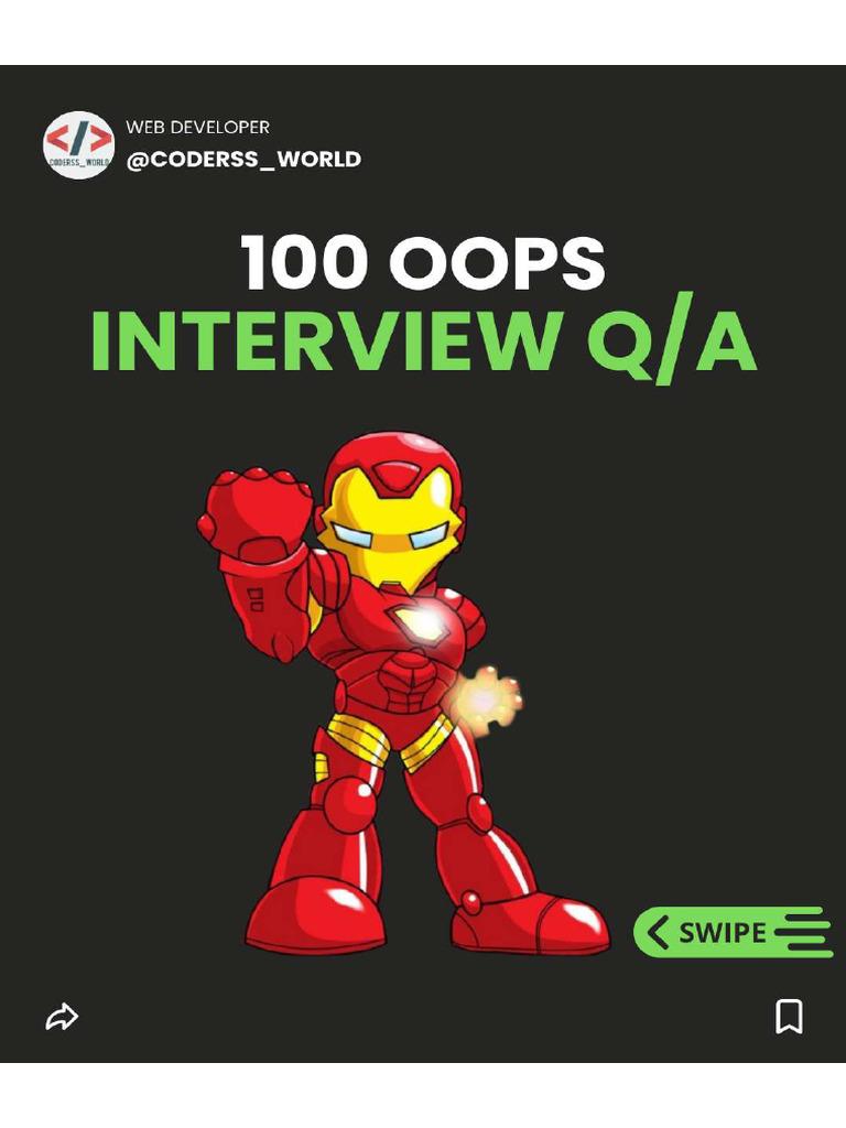 100 OOPS Interview QA (1) | PDF