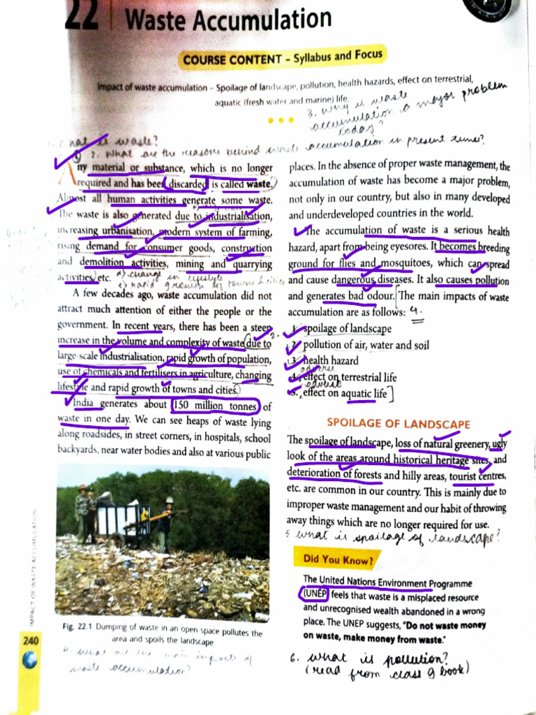 waste accumulation and management | PDF | Landfill | Waste