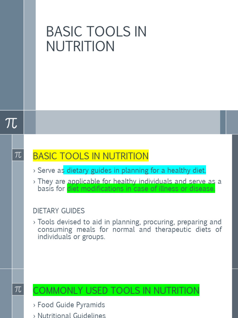 Essential Nutrition Planning Tools | PDF | Foods | Nutrients