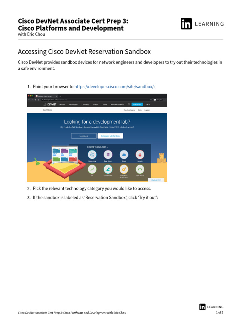 DevNet Reservation Lab | PDF