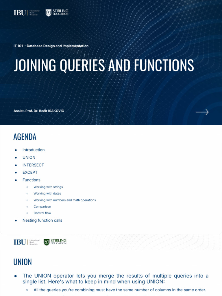 Joining Queries And Functions In Mysql Pdf String Computer Science 8304