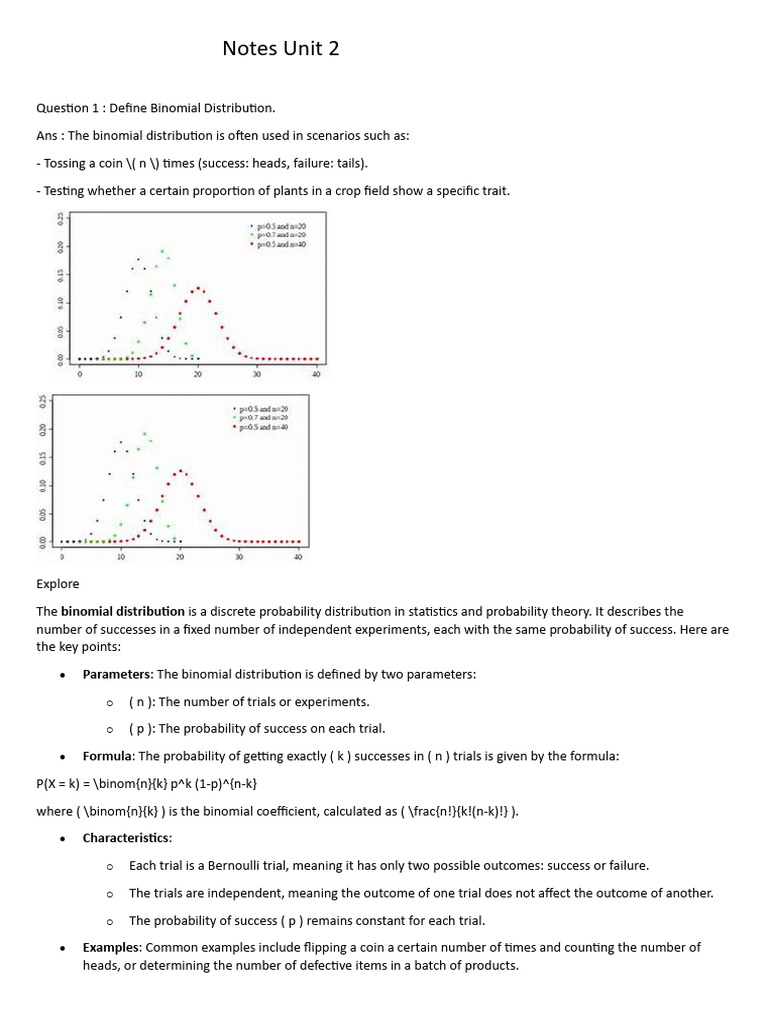 static notes satyam | PDF | Scatter Plot | Poisson Distribution