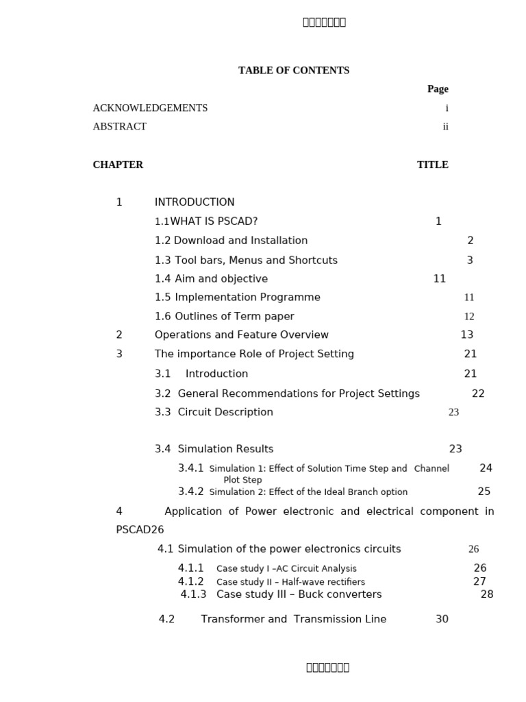 Study Of Pscad Simulation Pdf Electric Power Transmission