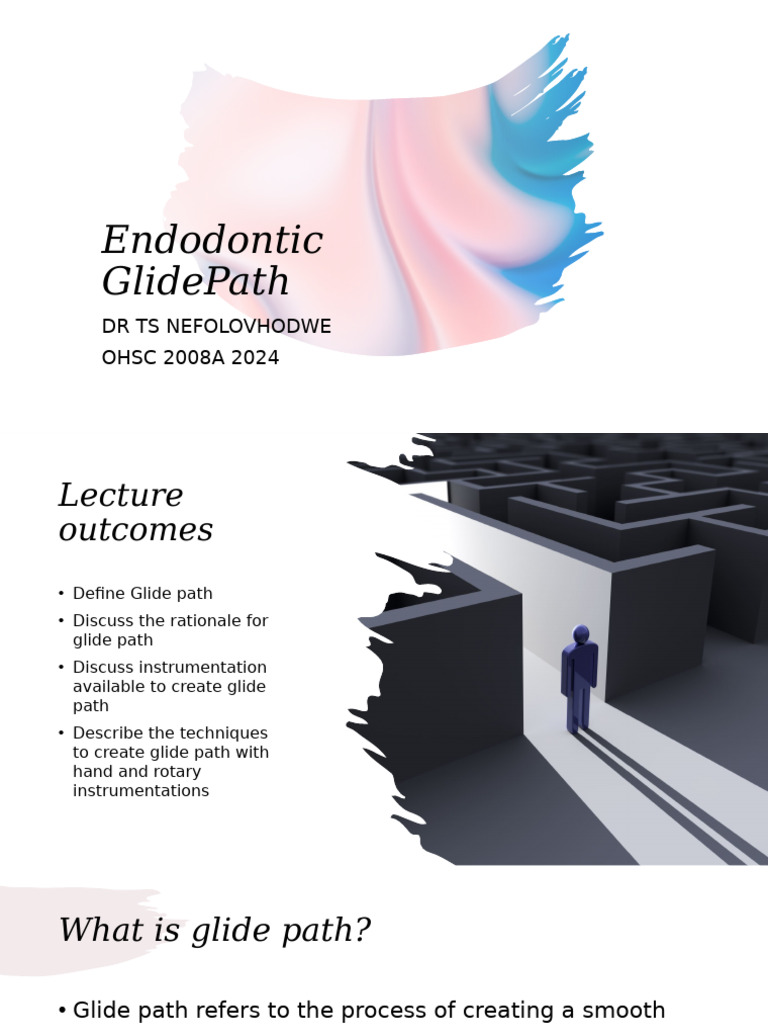Endodontic Glide Path Techniques Explained | PDF | Medical Specialties ...
