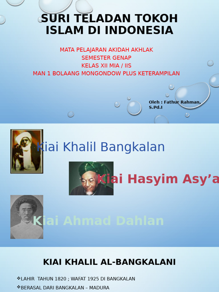 Ringks Akidah 12 Bab 9 - Suri Teladan Tokoh Islam Di Indonesia | PDF