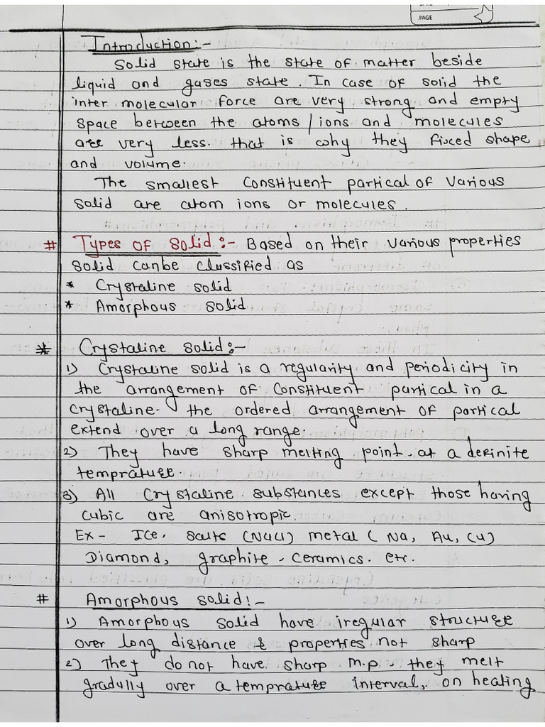 Solid State Notes | PDF