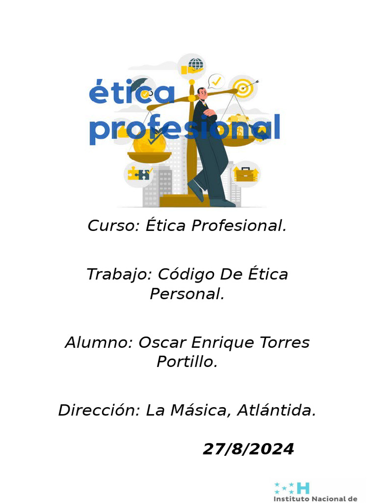 Código de Ética Personal y Valores | PDF