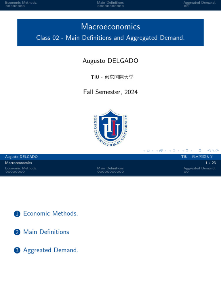 C02 - Macroeconomics and Demand | PDF | Aggregate Demand | Economics