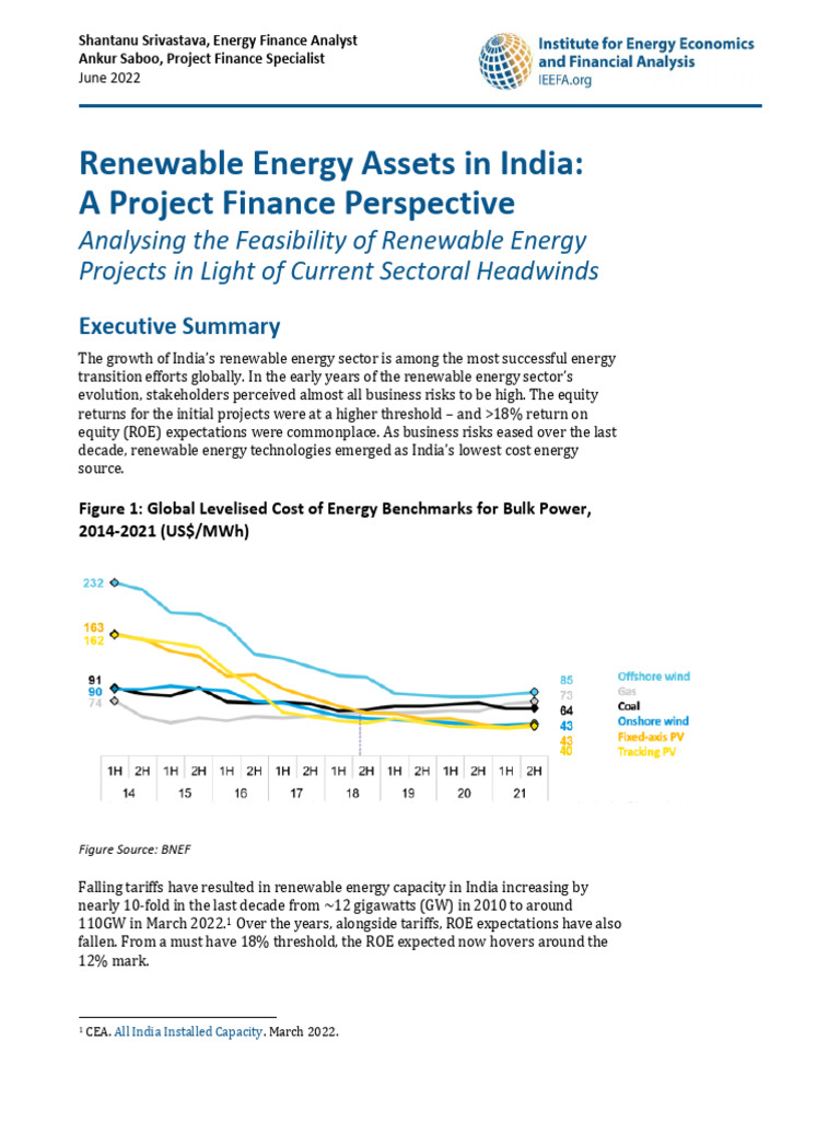 Renewable Energy Financing in India | PDF | Renewable Energy | Solar Power