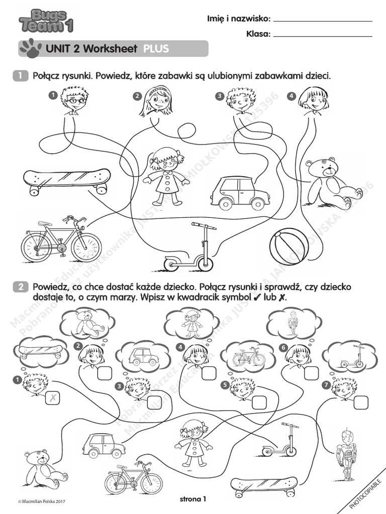 BT1 Unit 2 PB Worksheet Plus | PDF