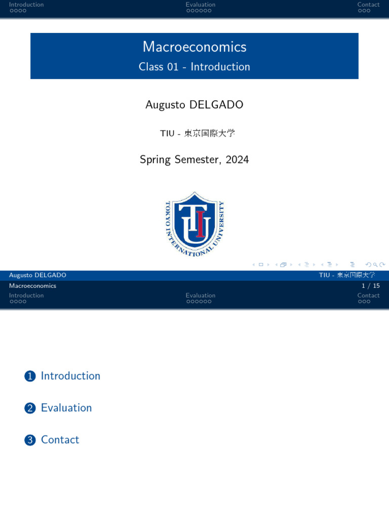 C01 - Introduction | PDF | Macroeconomics | Economics