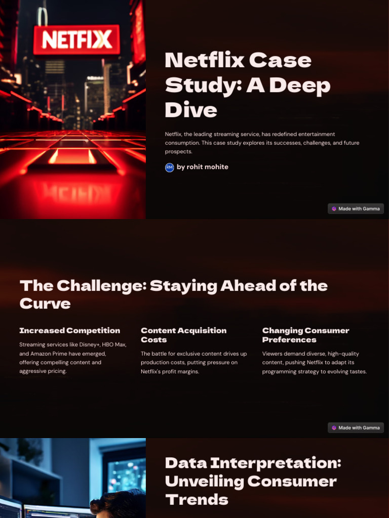 Netflix Case Study A Deep Dive | PDF | Netflix | Streaming Media