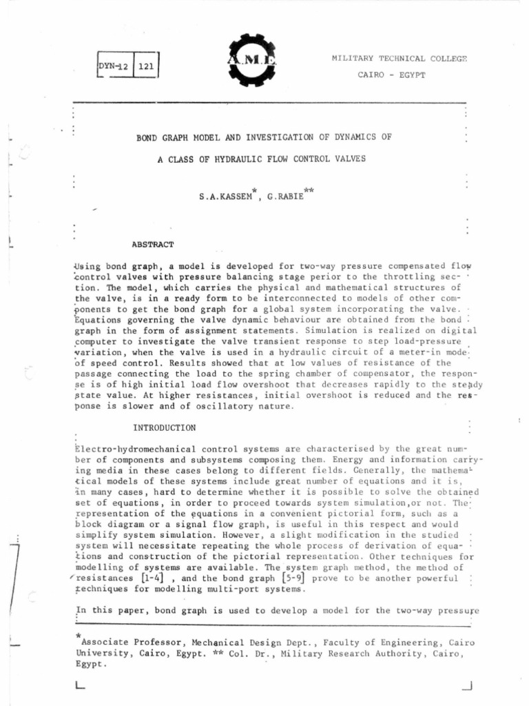 AMME - Volume 1 - Issue 1st Conference On Applied Mechanical Engineering. - Pages 121-130 | PDF