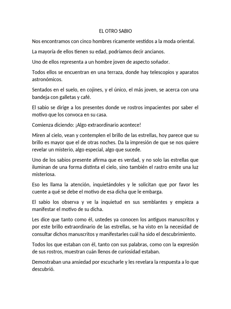 El Sabio y la Estrella del Rey | PDF | Cristo (título) | Pecado
