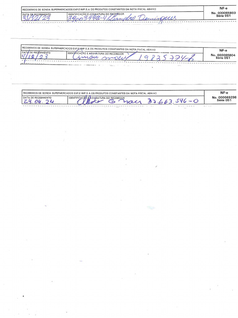 Canhoto Barueri | PDF