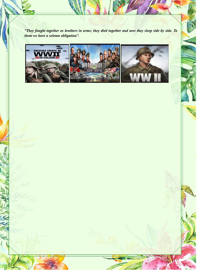 Causes of World War-II & Its Effects | PDF | Axis Powers | Adolf Hitler