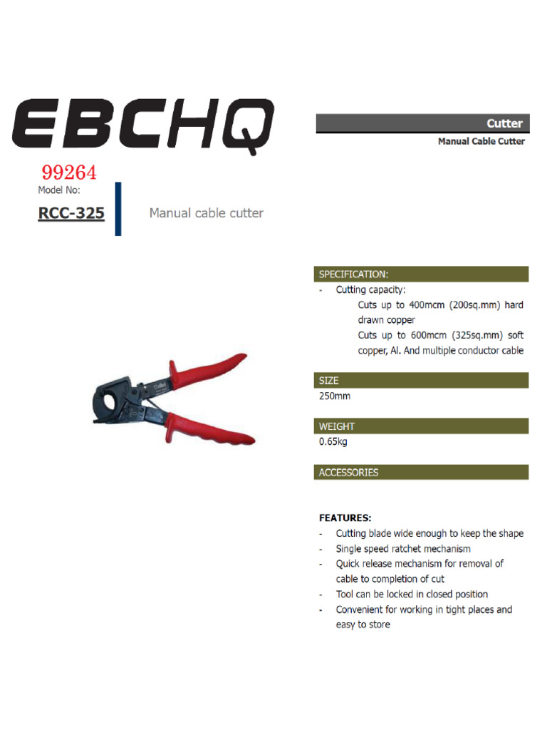 Cizalla VR22-017R | PDF