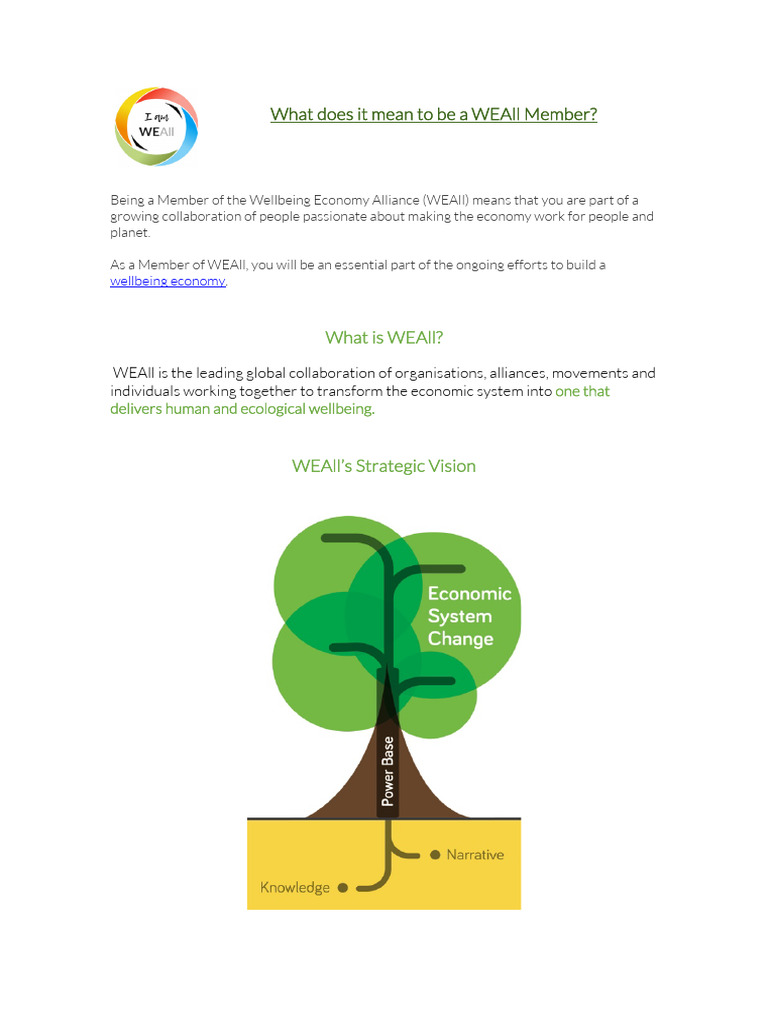 What Does It Mean To Be A WEAll Member - 01.2020 | PDF | Information ...