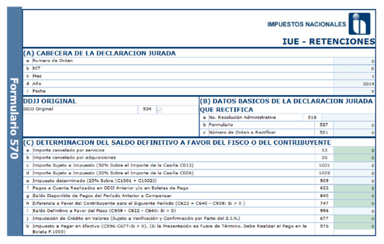 Formulario 570 v2 | PDF