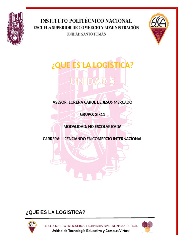 Que es la logistica | PDF | Logística | Cadena de suministro