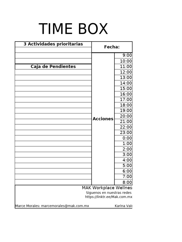 Time Box Scheduling Guide | PDF