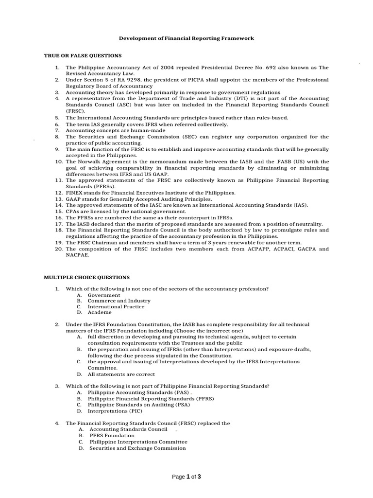 Development of Financial Reporting | PDF | International Financial ...